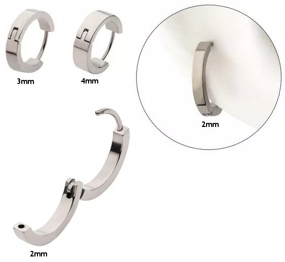 Niobium & Titanium Tube Hoop Earrings at Wear Earrings Again with ...